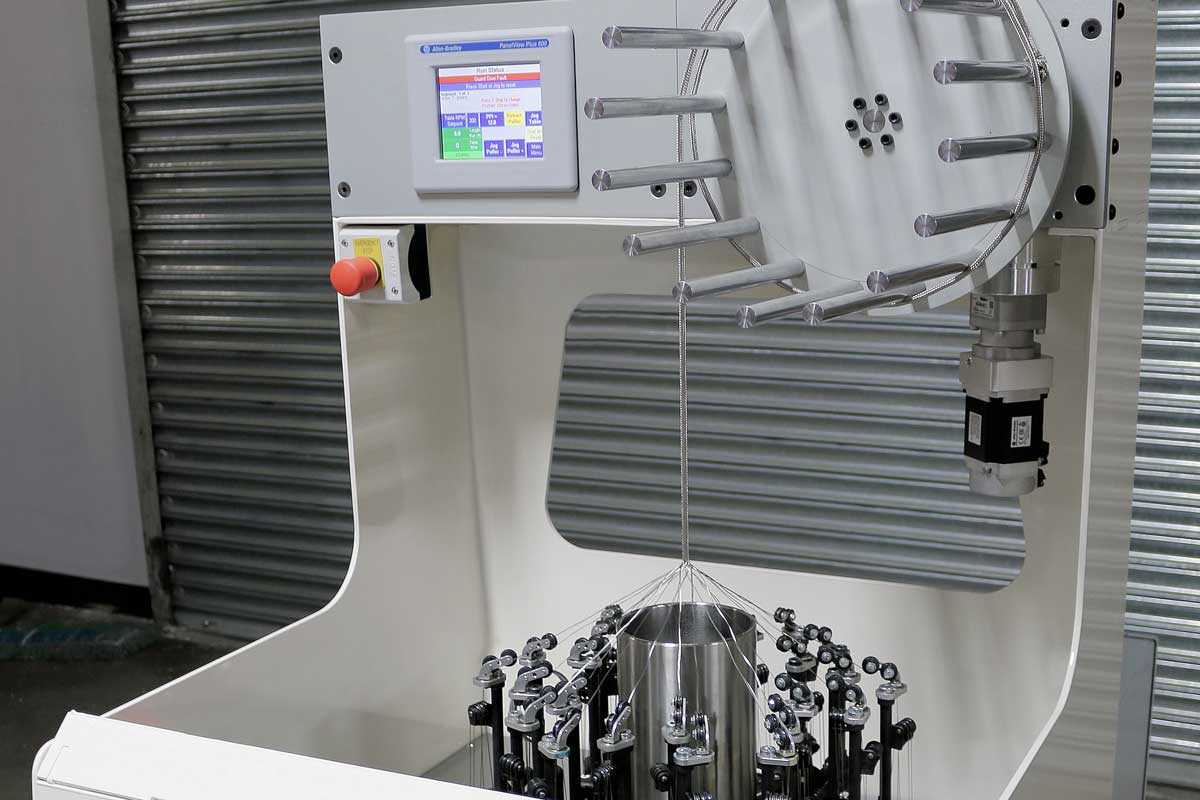 Steeger USA Textile braiding equipment is the industry standard