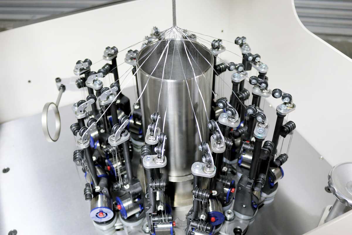 Steeger USA Textile braiding equipment is the industry standard